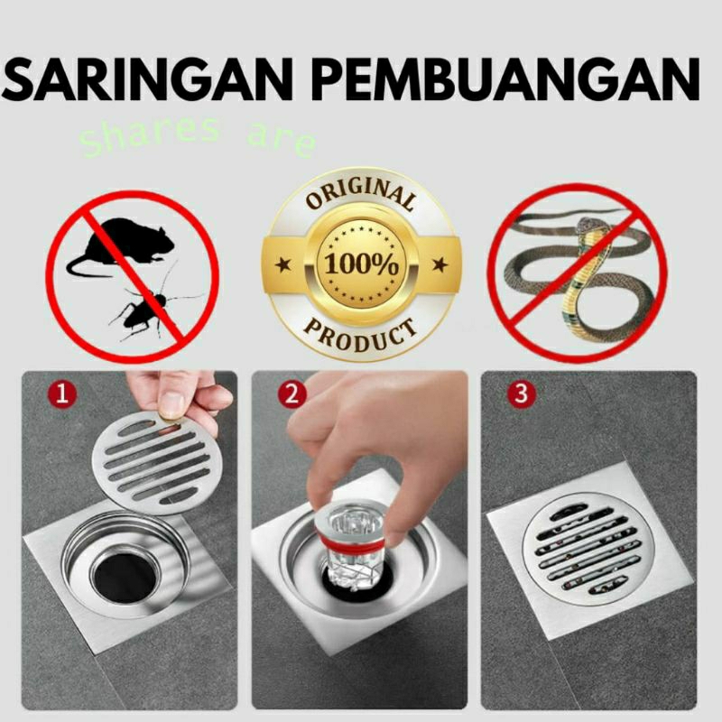 Jual Saringan Penutup Drainase Lubang Saluran Air Kamar Mandi Westafel ...