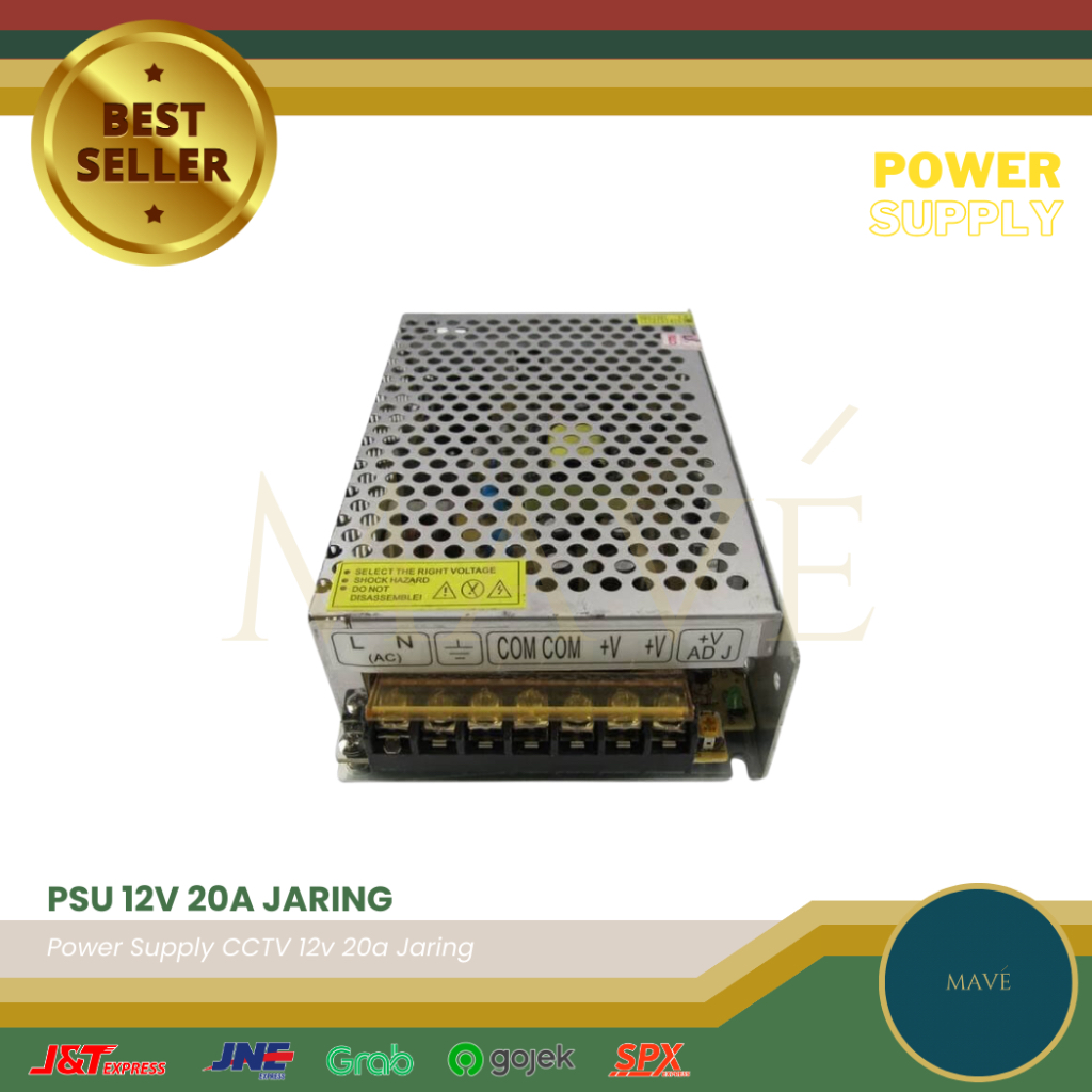 Jual Adaptor / PSU jaring 12V 20A | Shopee Indonesia