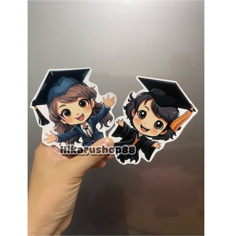 Jual Topper Wisuda 10 Cm Animasi Buket Wisuda Perlengkapan Buket Wisuda ...