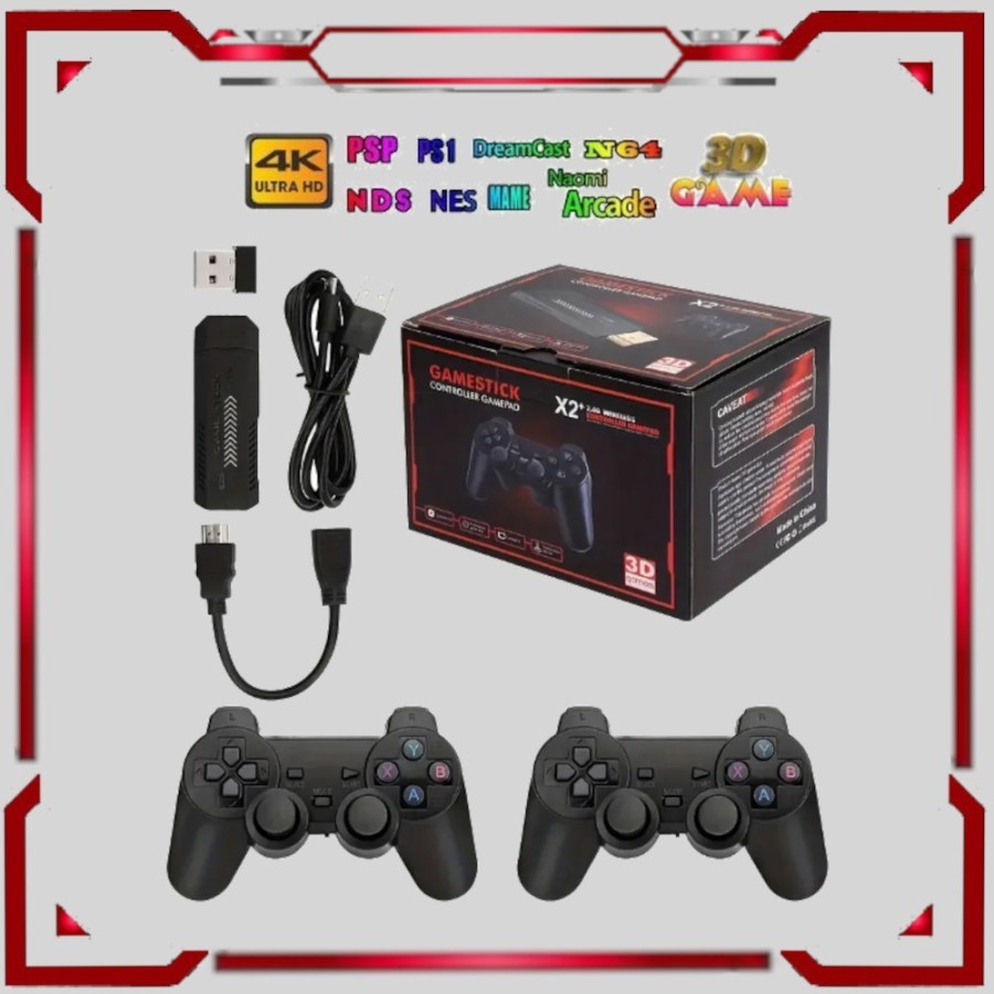 Jual 4k Game Stick Gen 2 X2 Plus Wireless Gamepad HDMI TV Retro Video ...