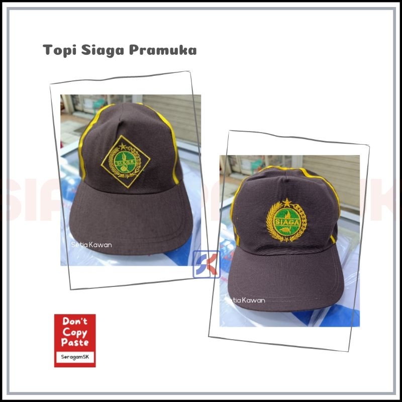 Jual Topi Sekolah Pramuka SD Siaga kelas 1-3 / Topi Siaga Putra Putri ...