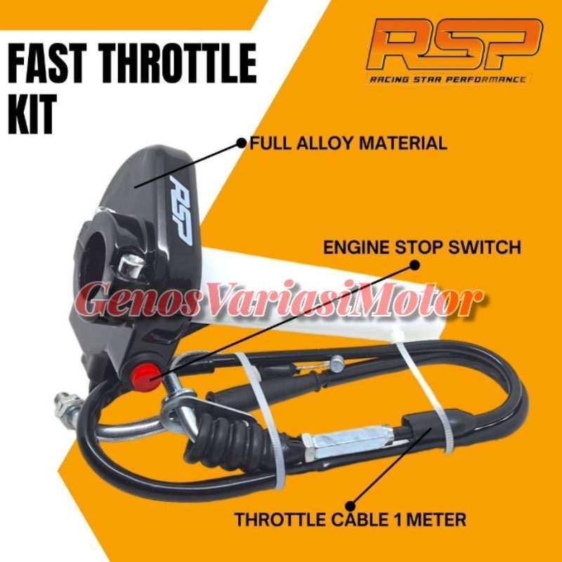 Jual Gas Spontan RSP 1 Saklar Fast Throttle Kit RSP 1 Tombol Plus Kabel ...