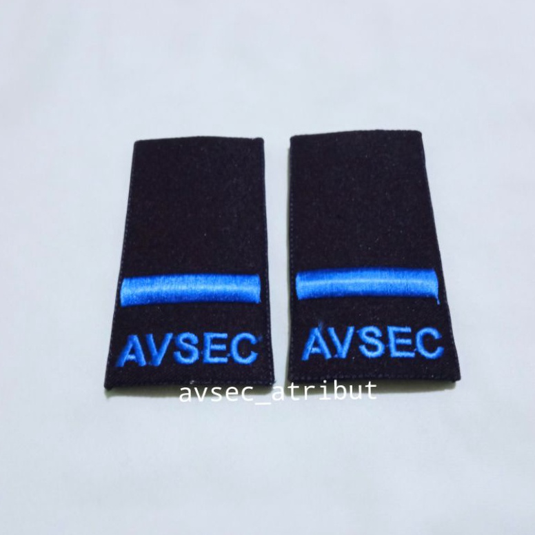 Jual LANGSUNG ATC BAR AVSEC BALOK I BIRU BORDIRPANGKAT AVSECATRIBUT ...