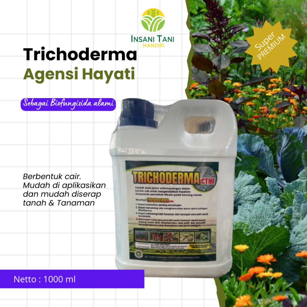 Jual TRICODERMA Trikoderma Bio Fungisida Pencegah Jamur Penyebab layu Busuk akar Tanaman Sayuran ...