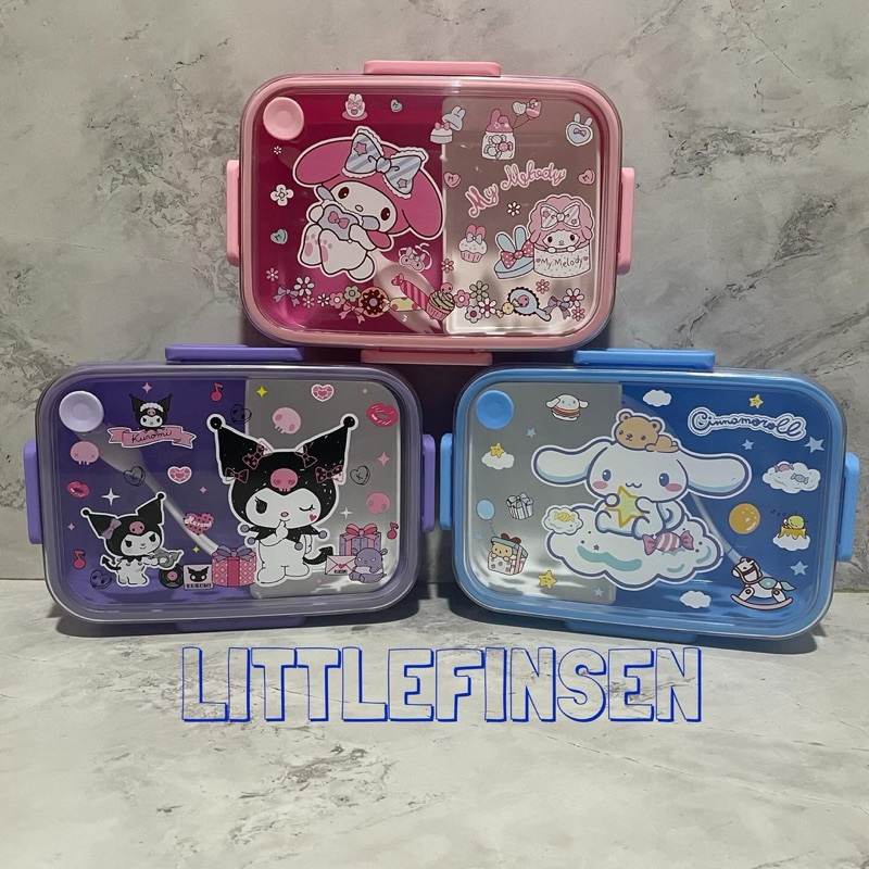 Jual Kotak makan anak tk sanrio bpa free/lunch box sanrio anak tk cinamurol melody kuromi ...