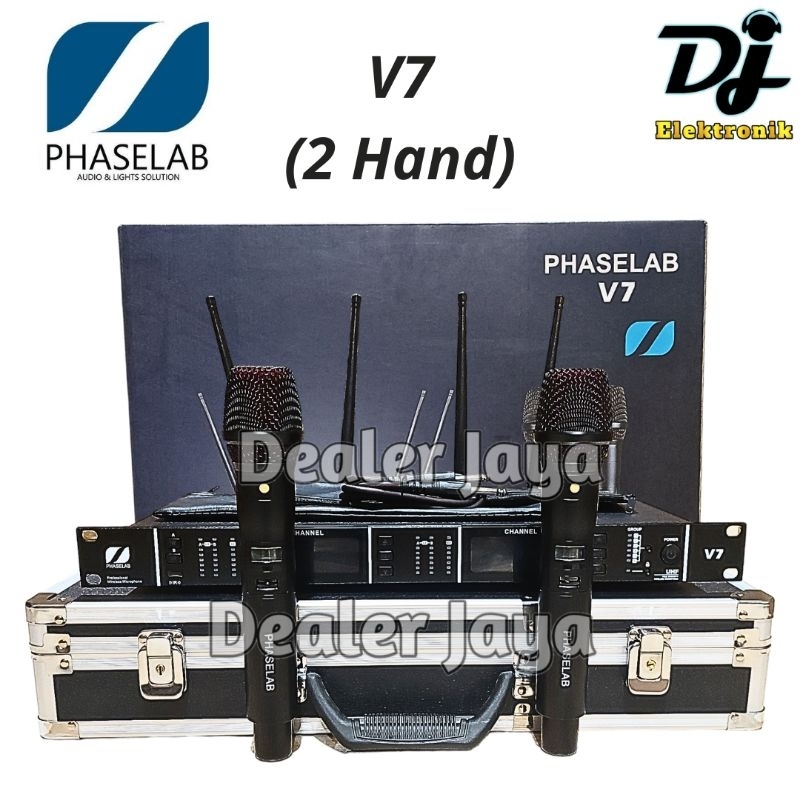 Jual Mic Wireless Phaselab / Phase Lab V 7 / V7 - 2 Mic Hand | Shopee ...