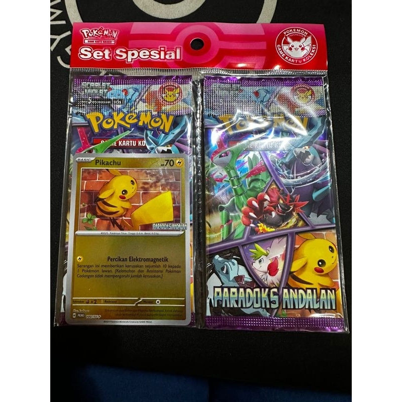 Jual Promo Indomaret Paradoks Andalan (Pikachu) Kartu pokemon tcg indonesia | Shopee Indonesia