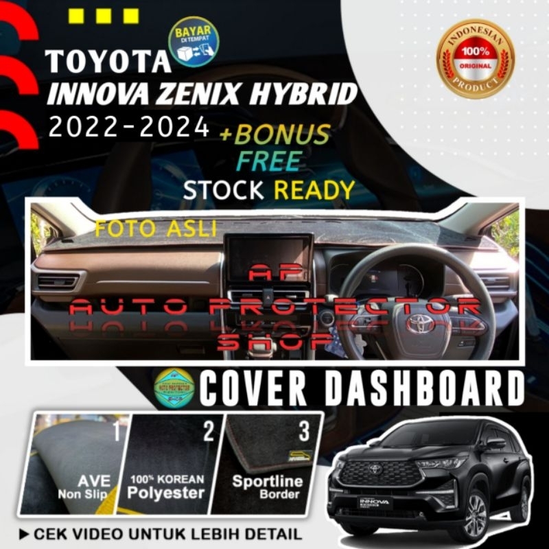 Jual Cover Dashboard New All Kijang Innova Zenix Hybrid 2022 Alas ...
