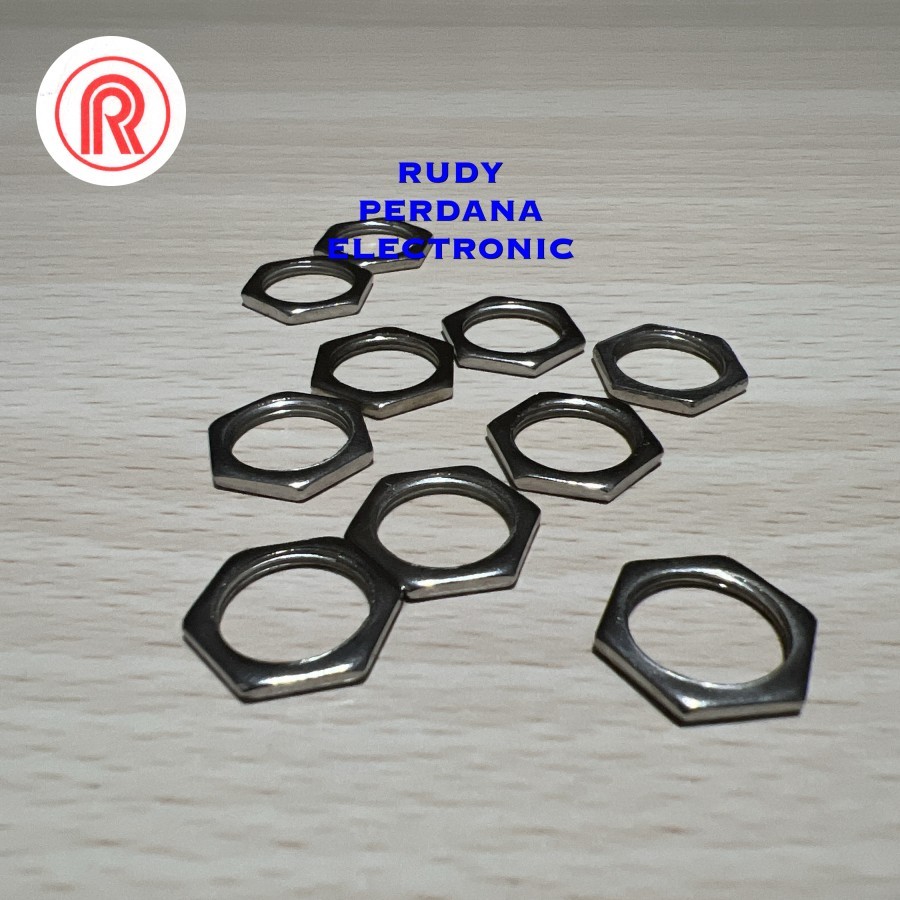 Jual MUR HEX HEXAGONAL BESI SILVER M12 12 MM KUNCI 15 | Shopee Indonesia