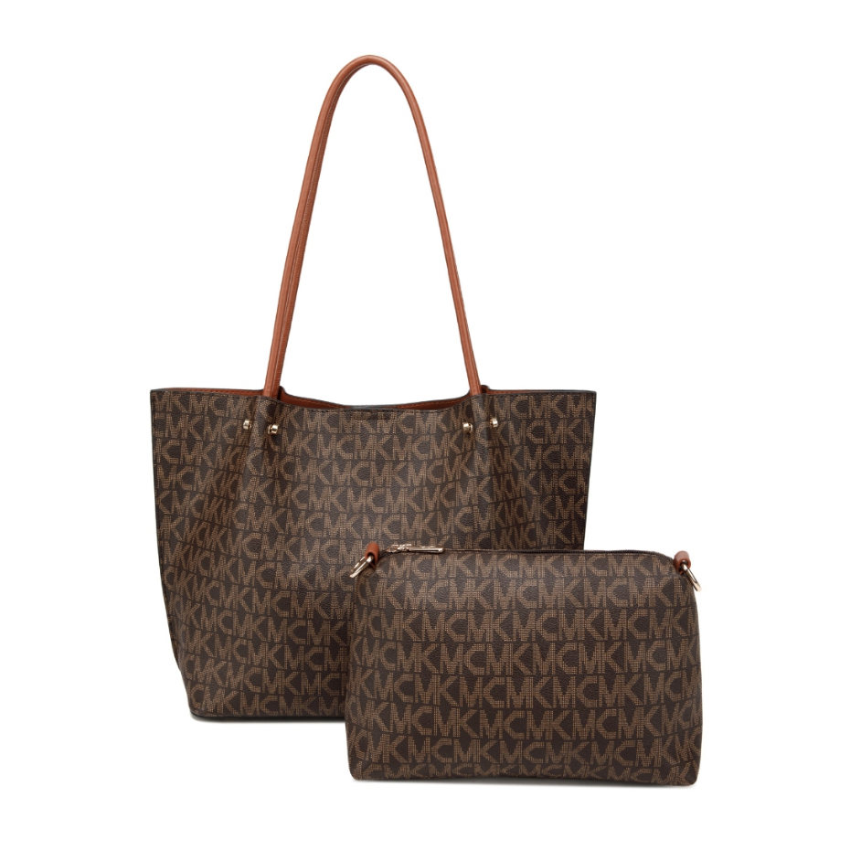 Jual MKMC Totebag Wanita Import Tas Bahu Free Pouch Medium Kondangan ...