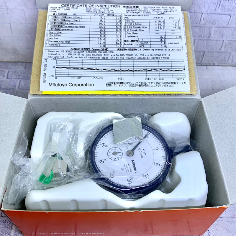 Jual Dial indicator 0.01 mm Mitutoyo Japan original seri 2046S baru | Shopee Indonesia