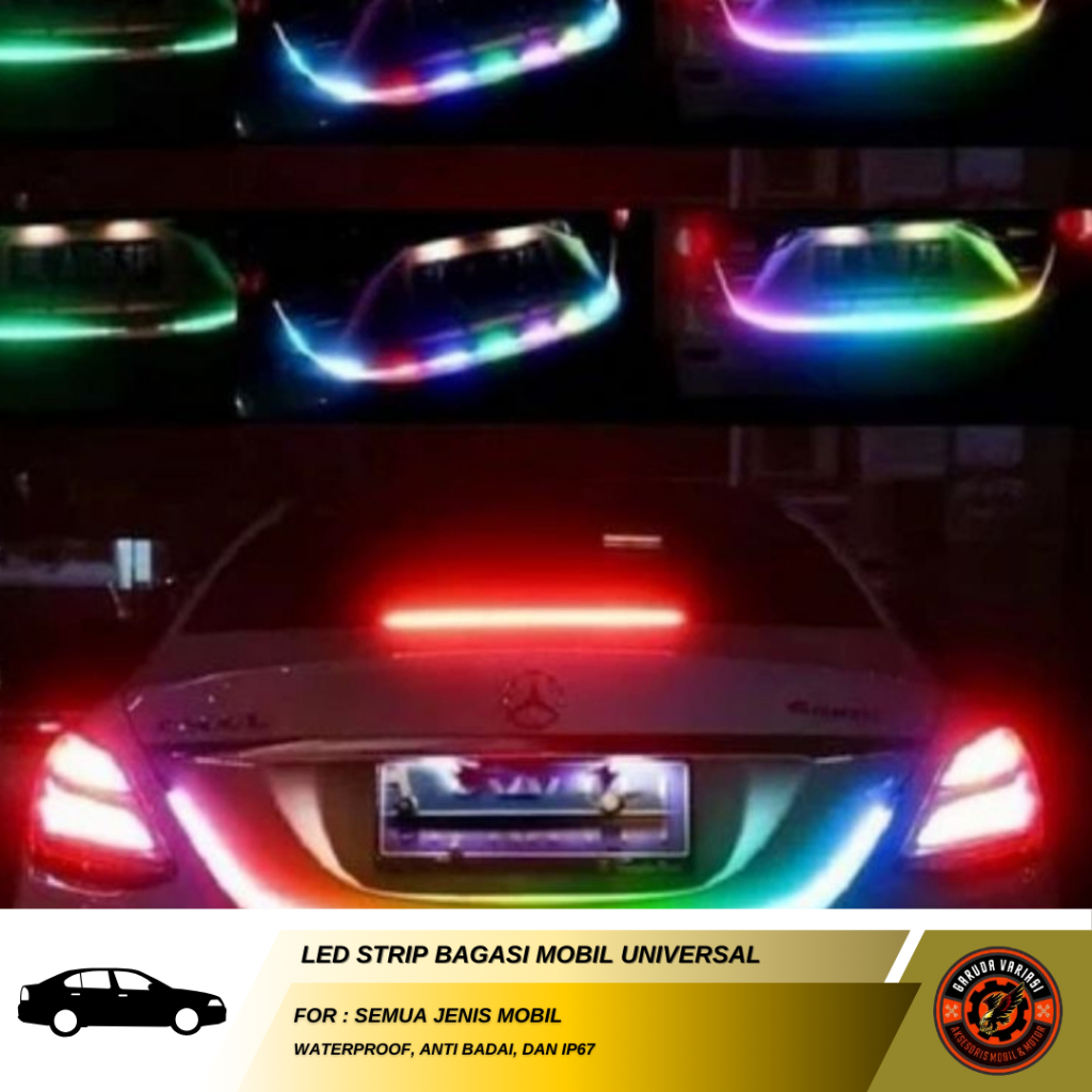 Jual Lampu Strip LED Bagasi Mobil Universal RGB Tail 120cm | Shopee ...