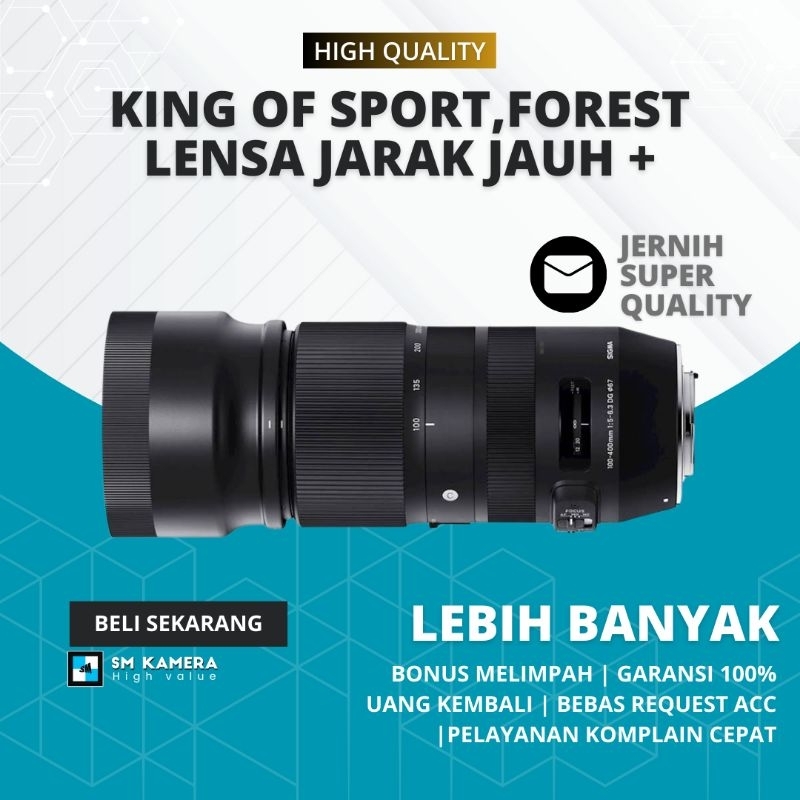 Jual LENSA SIGMA 100-400 DG OS HSM CONTEMPORARY CANON LENSA SPORT LENSA ...
