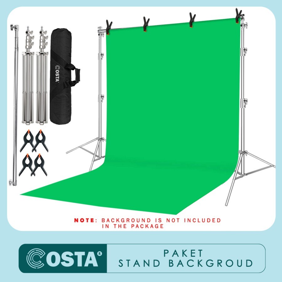 Jual COSTA Background Stand 3x2,8m Full Stainless Steel / Adjustable ...