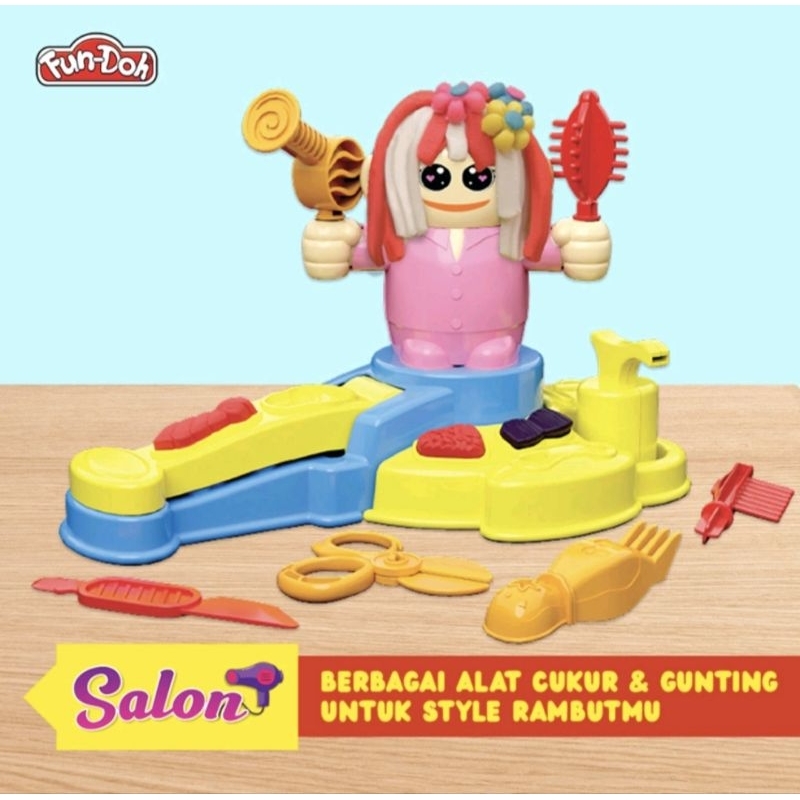 Jual FUNDOH SALON FUN DOH SALON PLAY-DOH PLAYDOH PLAY DOUGH MAINAN ...