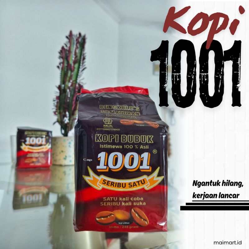 Jual Kopi Bubuk 1001 Bengkulu 245g | Shopee Indonesia