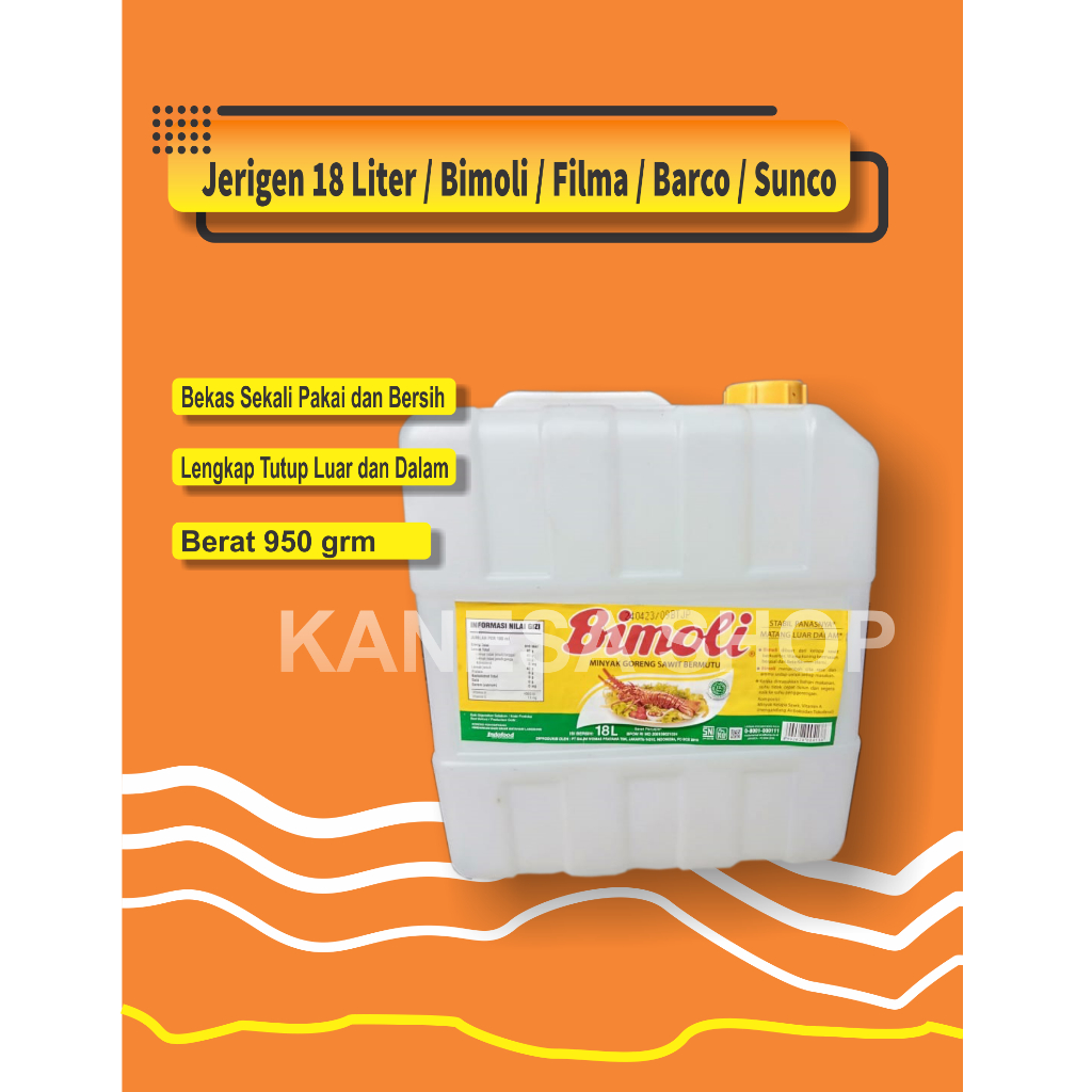 Jual JERIGEN BEKAS 18 LITER / JERIGEN BEKAS 1 KALI PAKAI / JERIGEN 18 ...