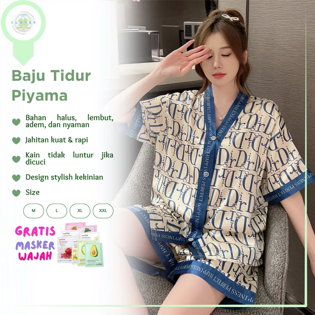 Jual Clover Fashions.ID - Baju Tidur Piyama Piama Pajamas Wanita Dewasa ...