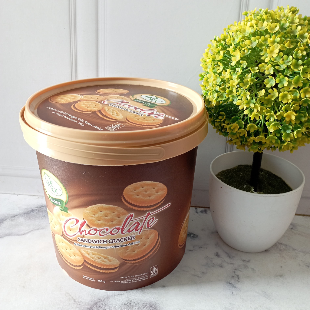 Jual DENEX BISCUITS CHOCOLATE SANDWICH CRACKER 350 gram/ BISCUITS ...