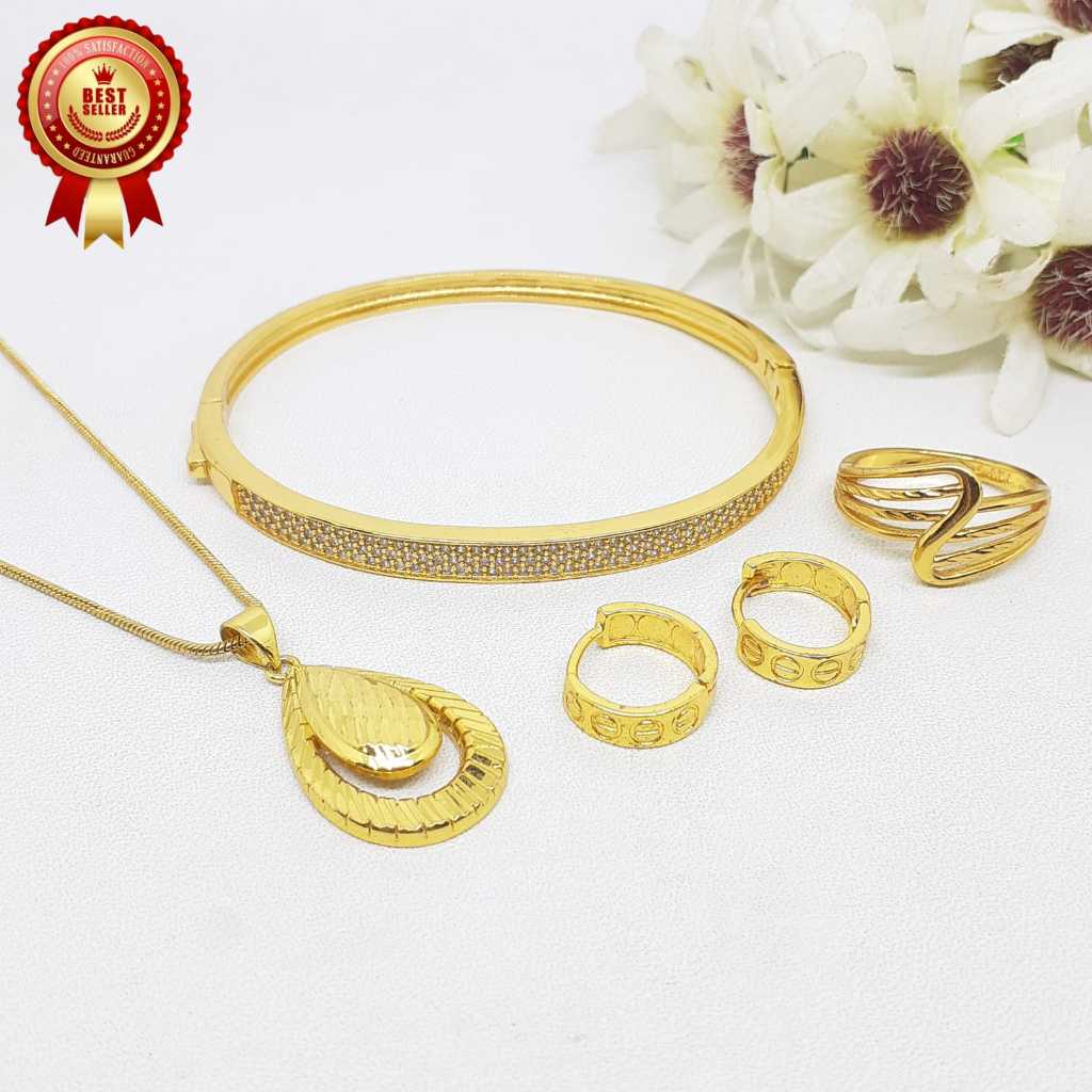 Jual mytitanium-set xuping lapis emas model kekinian wanita dewasa ...