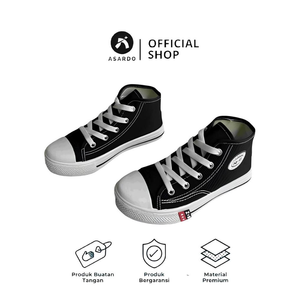 Jual Asardo Sepatu NB Sekolah Casual Cowok Cewek Shoes Model Tali BT ...