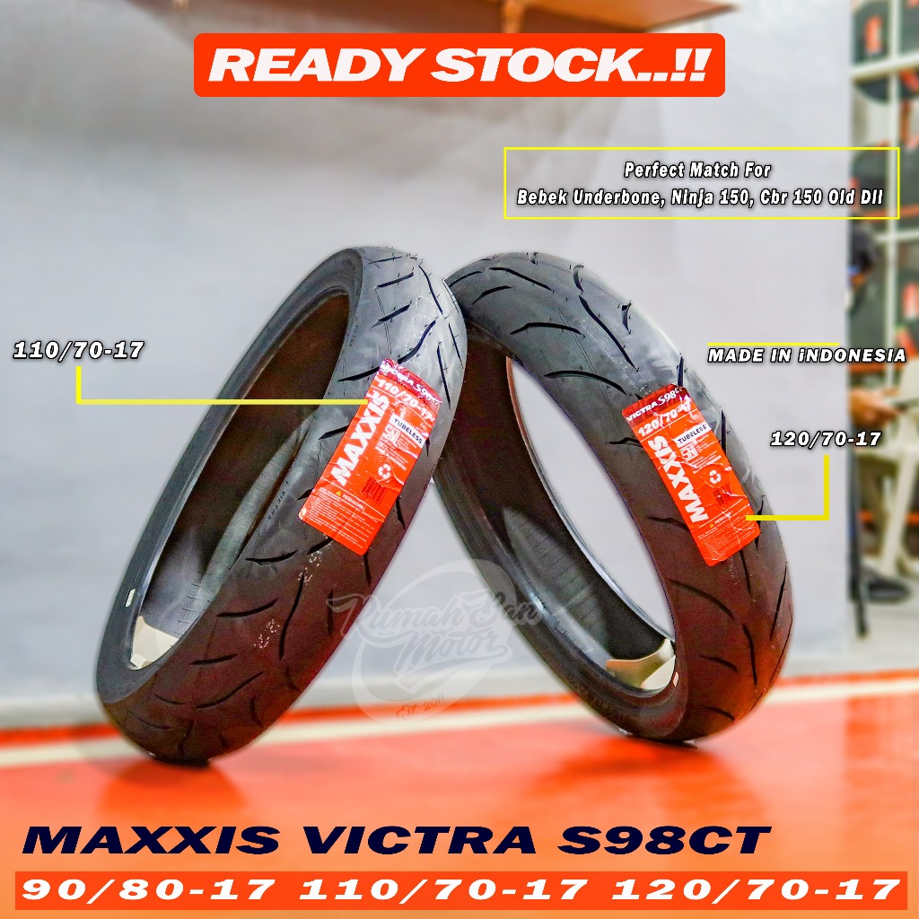 Jual MAXXIS VICTRA S98CT 90/80-17 110/70-17 120/70-17 BAN MOTOR BEBEK ...