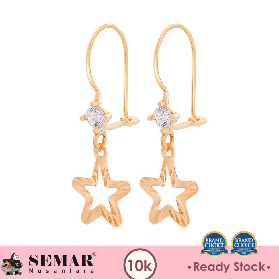 Jual Anting Emas Delvia Star Gold 1K Semar Nusantara ART U4F7 | Shopee ...