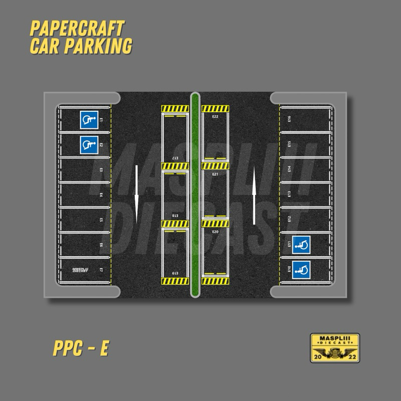 Jual Diorama Parkiran Hot Wheels Diecast 1:64 Papercraft kertas ...