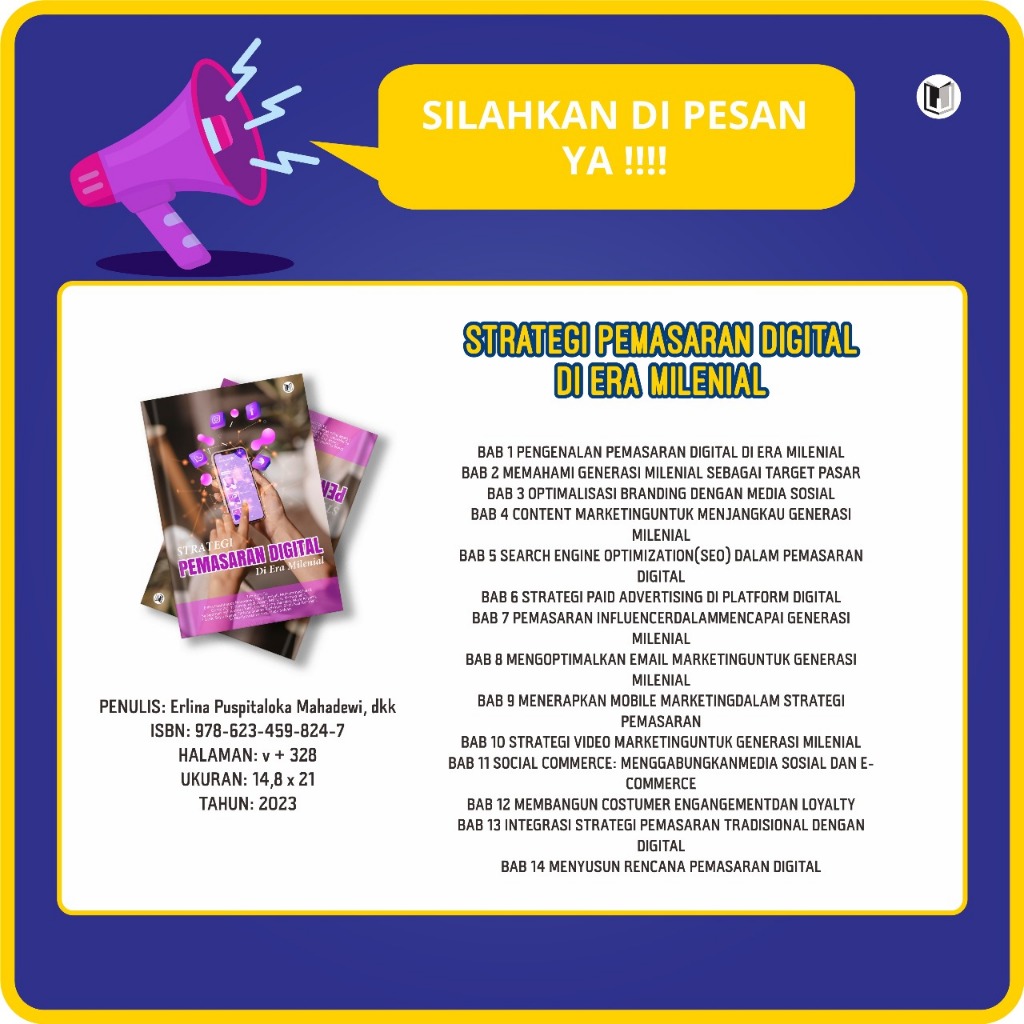 Jual STRATEGI PEMASARAN DIGITAL DI ERA MILENIAL | Shopee Indonesia
