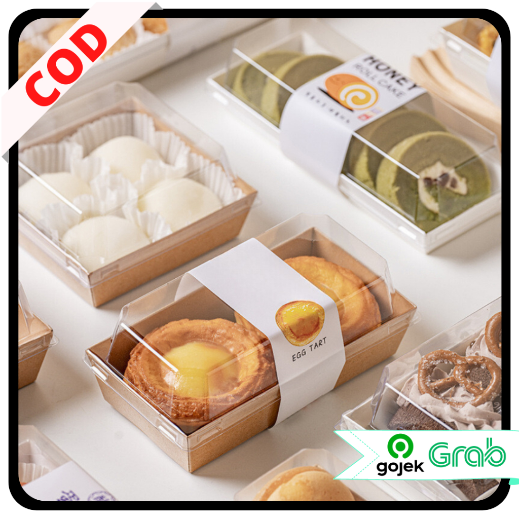 Jual KAISSO - MINI CAKE BOX DESSERT BOX KOTAK PERSEGI PANJANG PUTIH ...
