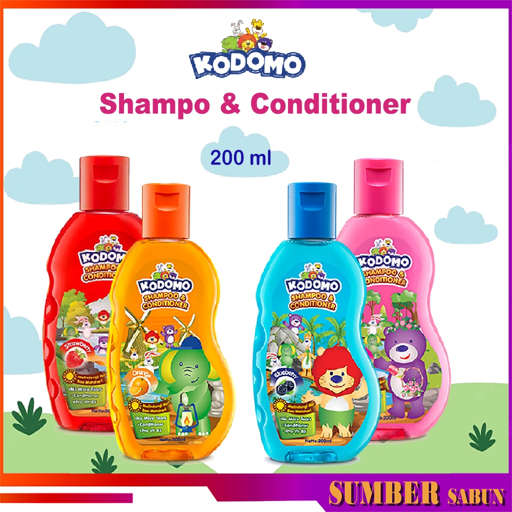 Jual Kodomo Shampoo Gel Sampo Anak Rasa Cherry / Blueberry / Strawberry ...
