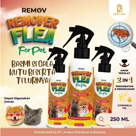 Jual MATI KUTU 250ml dengan Remov FLEA 250 ML Basmi Segala Kutu Anabul ...