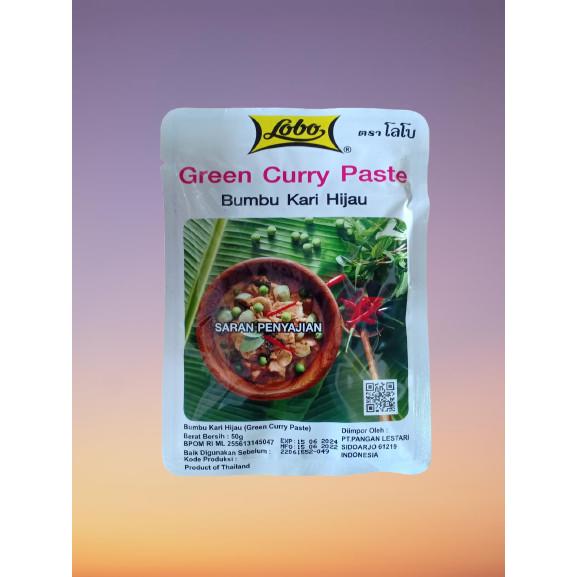 Jual Lobo Green Curry Paste - Bumbu Kari Hijau 50 gram | Shopee Indonesia