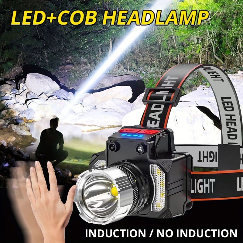 Jual Super Terang Lampu Kepala Led Ipx4 Tahan Air/ Led Headlamp Outdoor Zoom 4 Mode Cahaya 2000 ...
