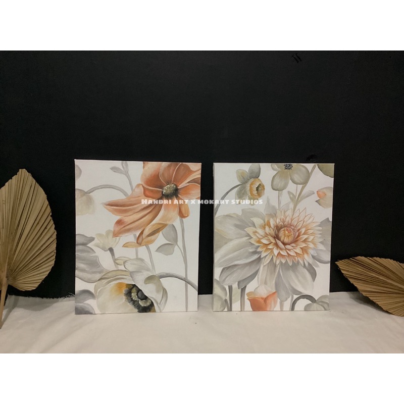Jual lukisan bunga panel abstrak minimalis | Shopee Indonesia