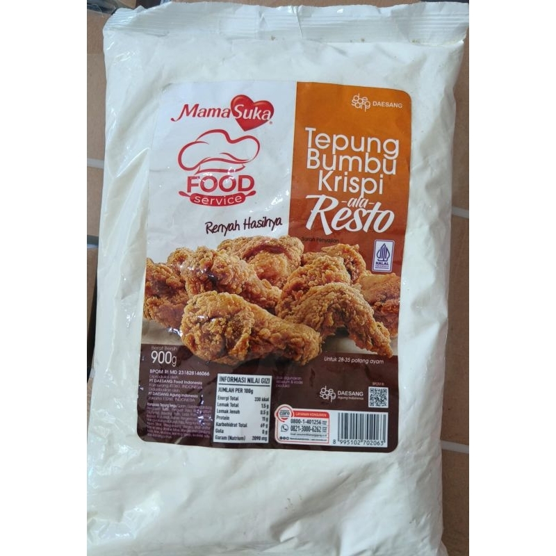 Jual Tepung Bumbu Krispi ala Resto MamaSuka 900gr | Shopee Indonesia