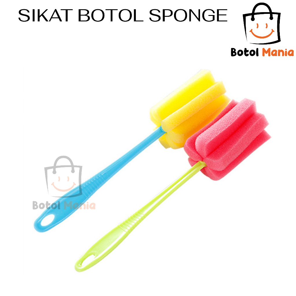 Jual BM - SIKAT BOTOL MINUM SPONGE / SIKAT GAGANG PANJANG SPONGE ...