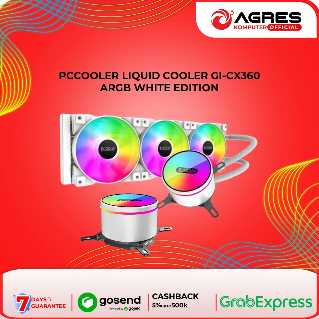 Jual PCCOOLER LIQUID COOLER GI-CX360 ARGB WHITE EDITION | Shopee Indonesia