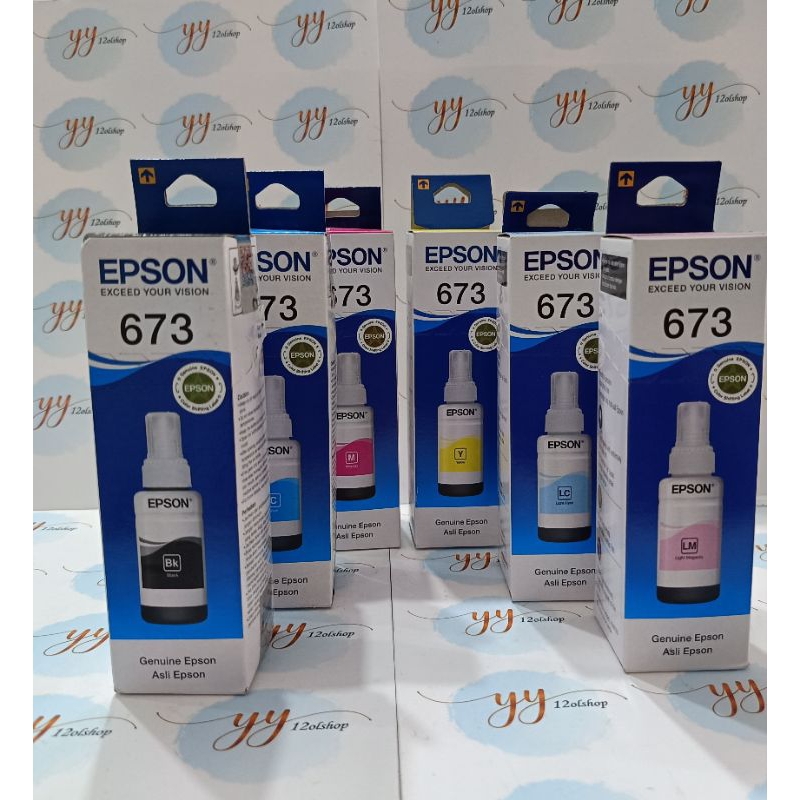 Jual EPSON TINTA 673 ORIGINAL FOR PRINTER EPSON L800/L805/L850/L1800 ...
