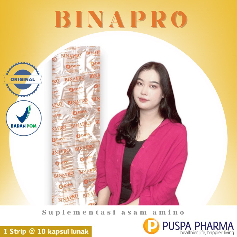 Jual Binapro (Strip) - Suplementasi asam amino untuk memelihara ...