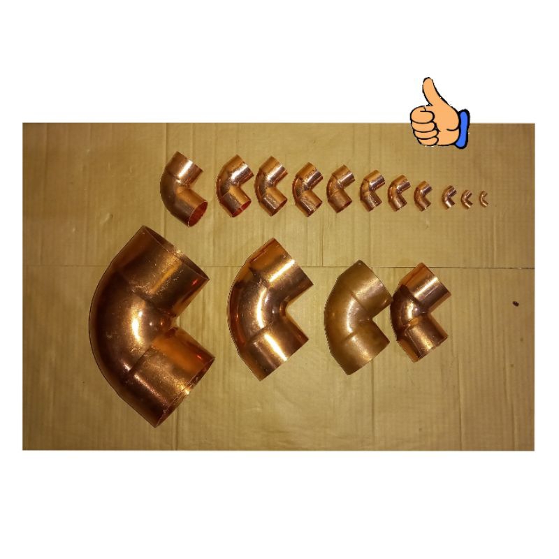 Jual Copper Elbow Tembaga 90⁰ Ukuran 5/8 inch | Shopee Indonesia