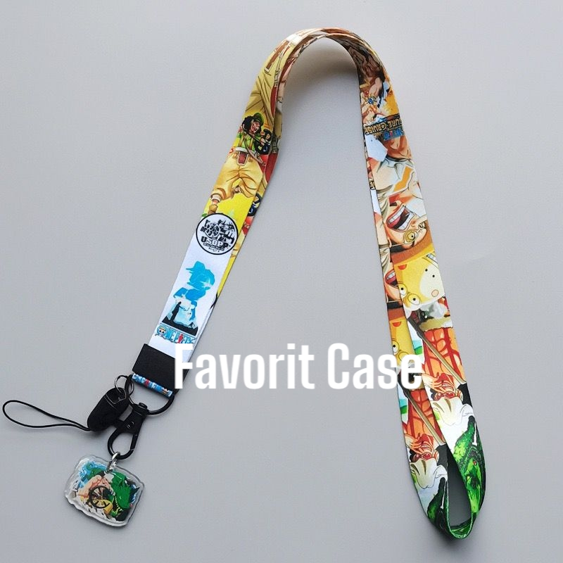 Jual Tali Gantungan Lanyard One Piece Nami Usopp Ace Law Zoro Sanji ...