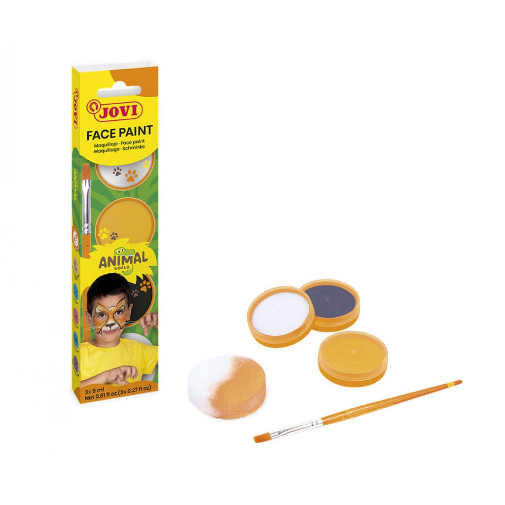 Jual JOVI Cream Face Paint 3 Jars 8ml (Animal) | Shopee Indonesia
