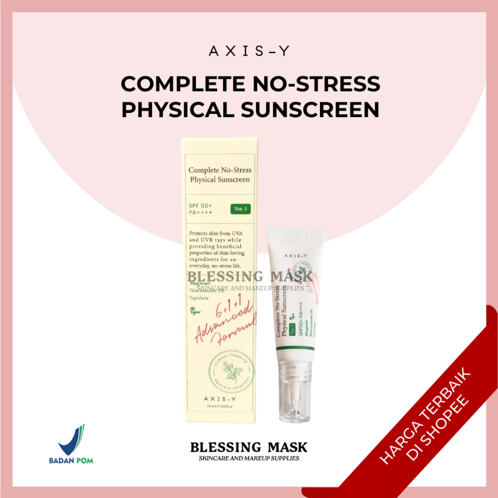 Jual AXIS-Y - Complete No-Stress Physical Sunscreen Version 3 - 10mL ...
