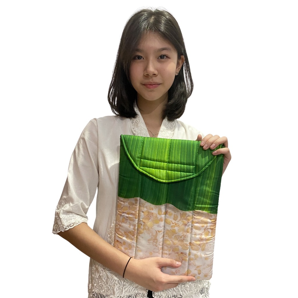 Jual Pluffy Laptop Notebook Case Puffy Tablet Sleeve Tempe Mentah Daun ...