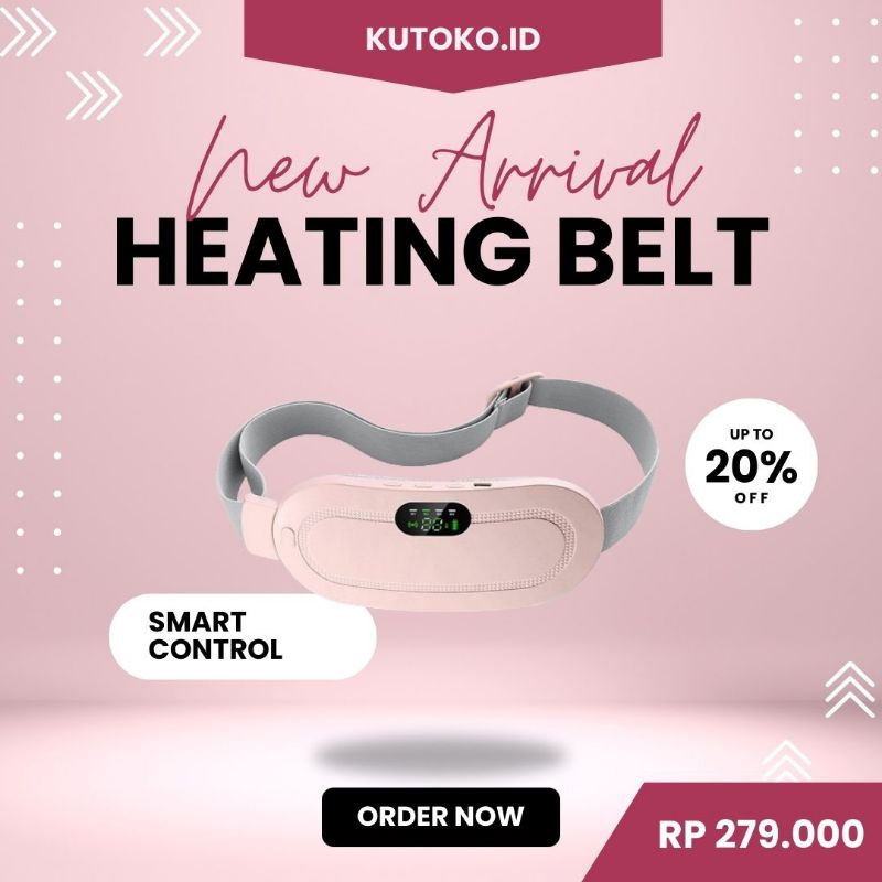 Jual Smart Sabuk Pijat Penghangat Menstruasi | Kompres Hangat Haid ...