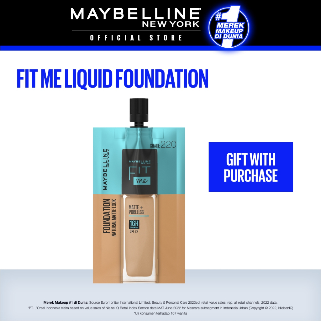 Jual (FREE GIFT - DO NOT ORDER) MAYBELLINE OFFICIAL FIT ME LIQUID ...