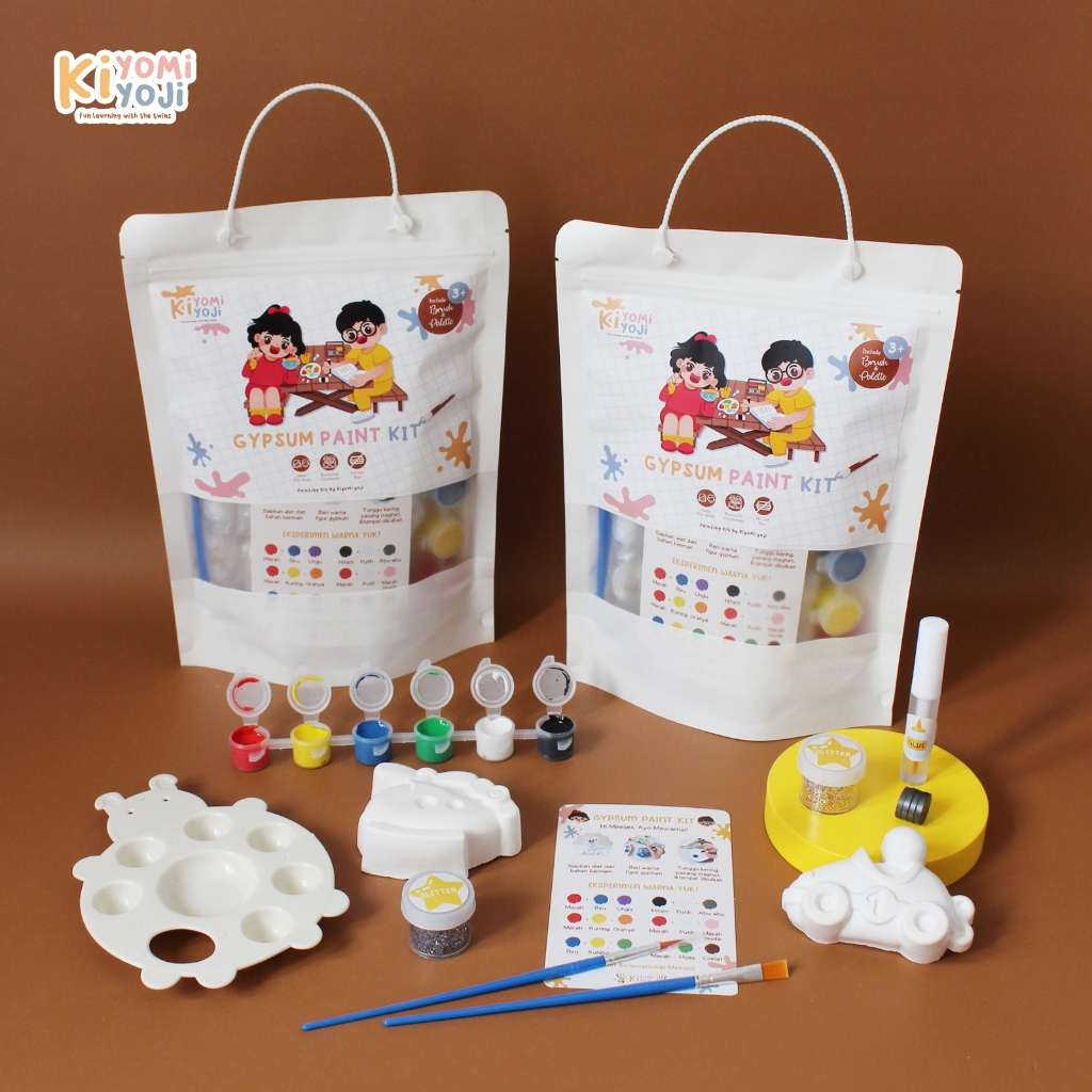 Jual Medium Pack Gypsum Painting Kit for Kids Isi 2 (Gypsum Paint Kit ...