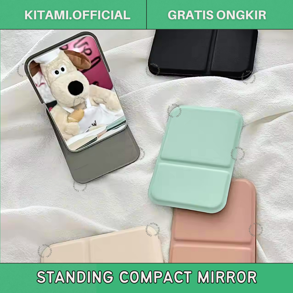 Jual CERMIN KACA RIAS LIPAT | STANDING MIRROR | COMPACT MIRROR WITH ...
