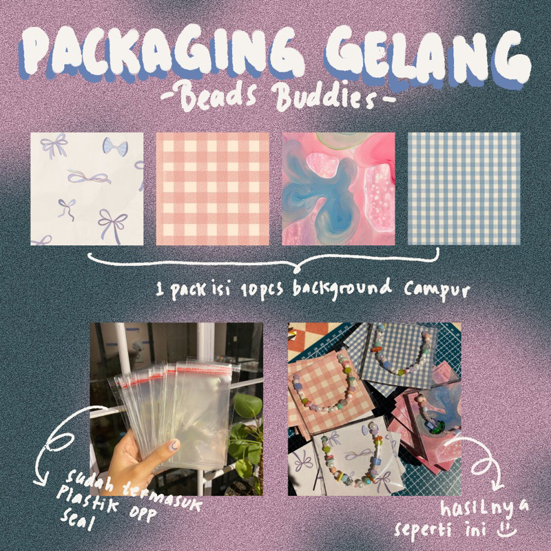 Jual Packaging Gelang Alas Packing | Beads Buddies | Shopee Indonesia